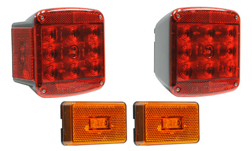 Universal Waterproof LED Trailer Light Kit by VSM